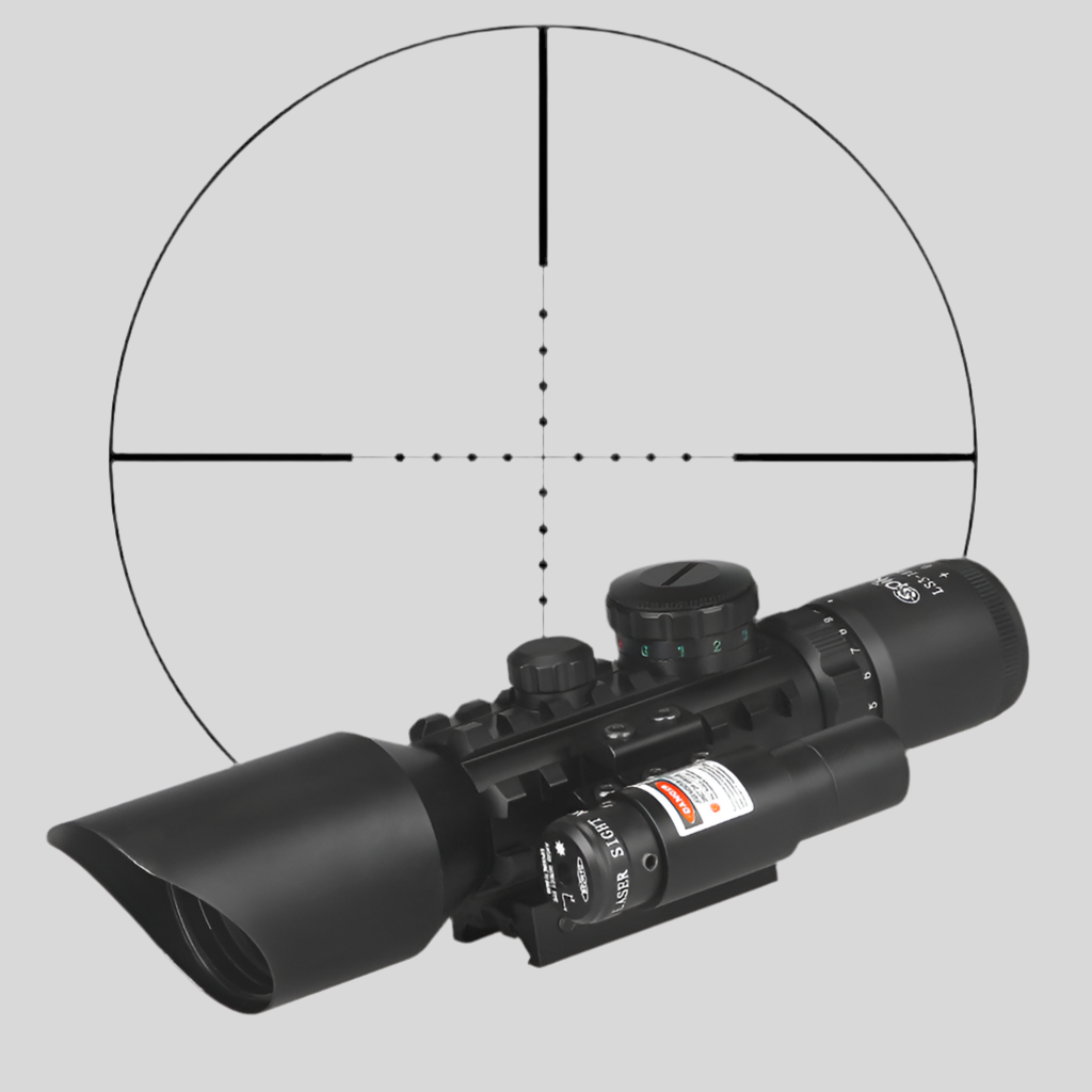 Reticle Scope plus Laser – LOCKED N LOADED