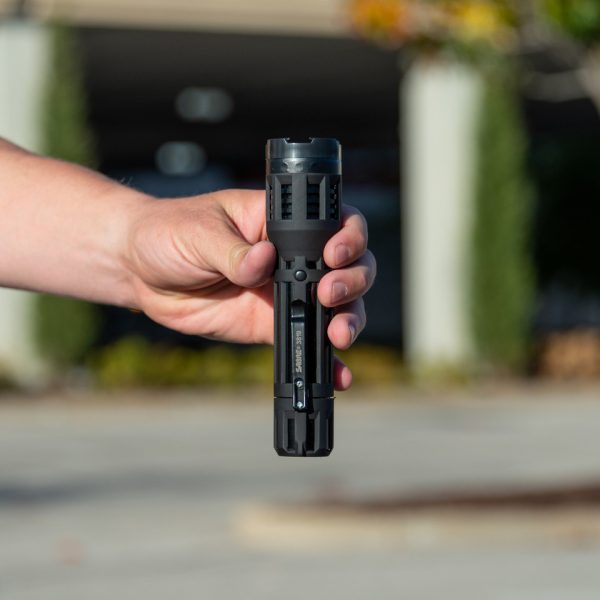 Sabre 2-in-1 Stun Gun with LED Flashlight – LOCKED N LOADED